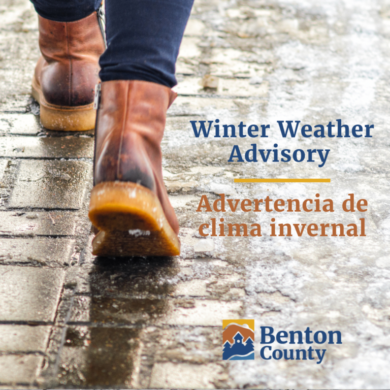 Winter Weather Warning for Benton County - Benton County Board of ...